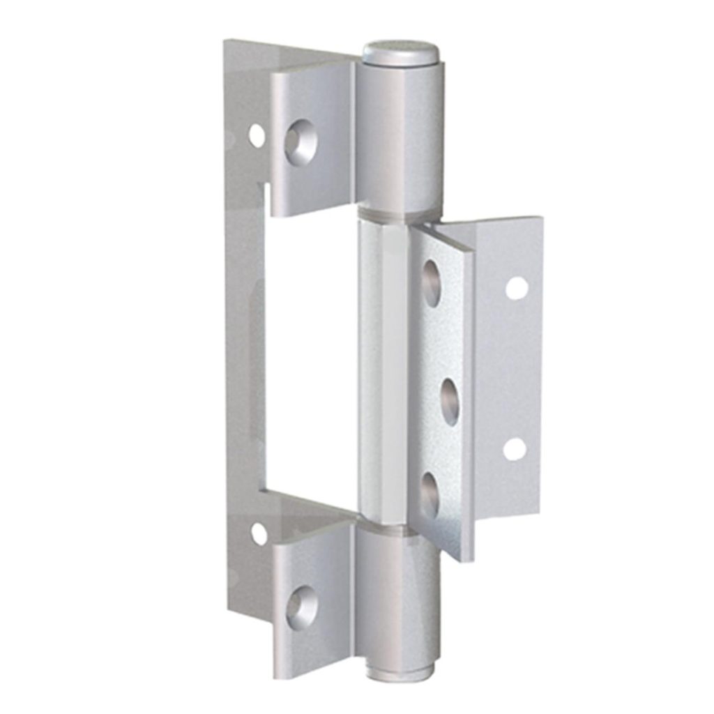 100mm Centre Profile with wings - Non Mortice hinge - Stainless Steel