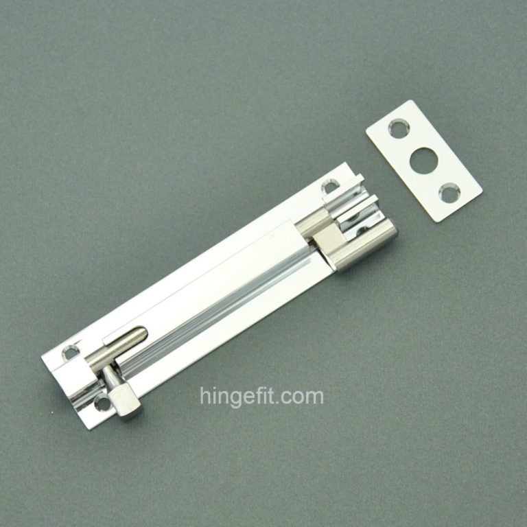 Offset Barrel Bolt 150mm - Satin Chrome